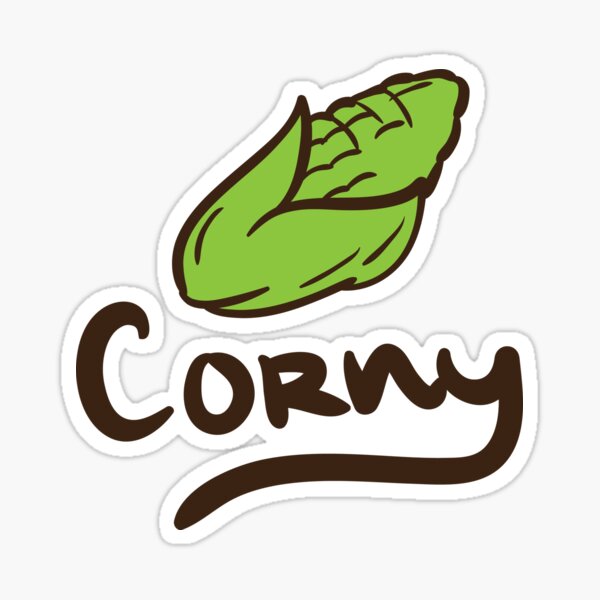 "Corny" Sticker for Sale by SVDesignatVasil | Redbubble