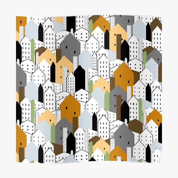 "City Life" Poster for Sale by DesigningWoman | Redbubble