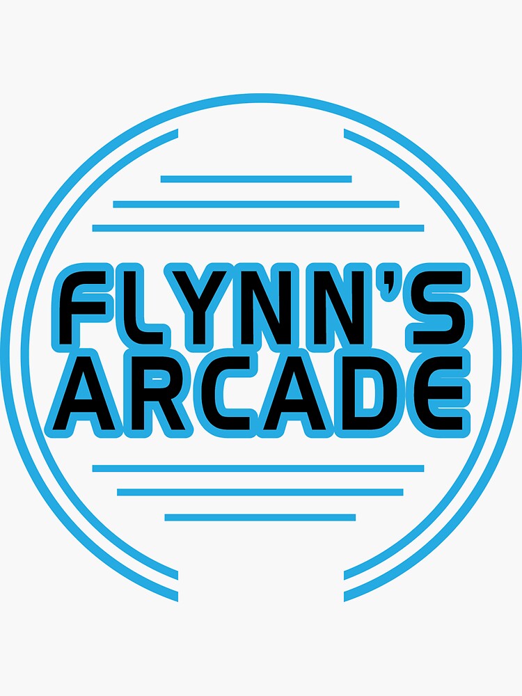 "Flynn's Arcade" Sticker for Sale by 23angry | Redbubble