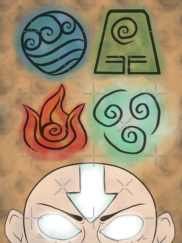 "Avatar Aang (Remake)" Art Print for Sale by aelmz | Redbubble