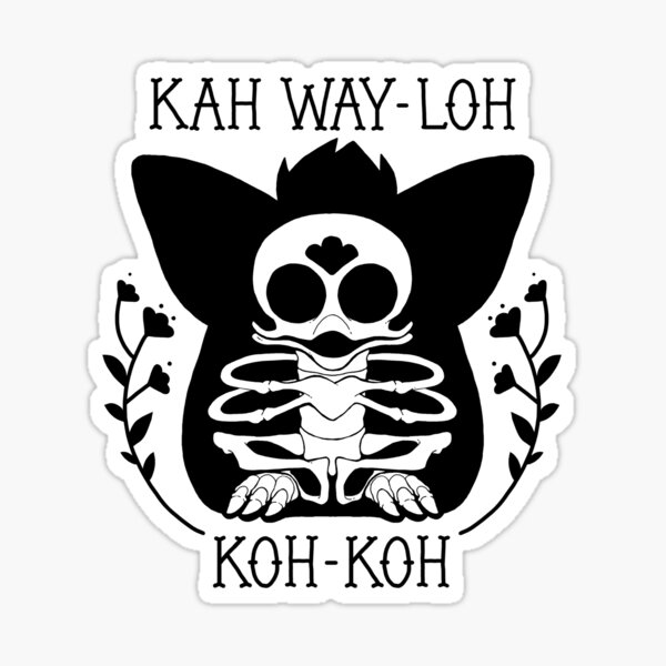 "Furby Skeleton " Sticker for Sale by real-faker | Redbubble