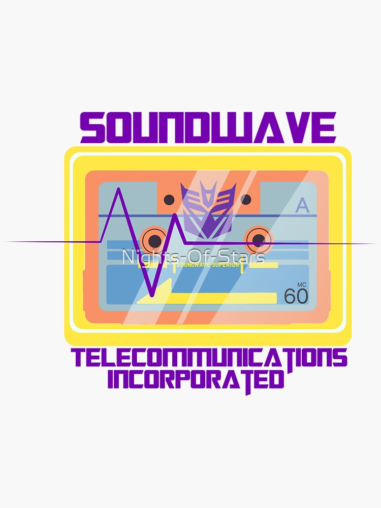 "Soundwave Telecomms" Sticker for Sale by Nights-Of-Stars | Redbubble
