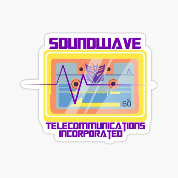 "Soundwave Telecomms" Sticker for Sale by Nights-Of-Stars | Redbubble