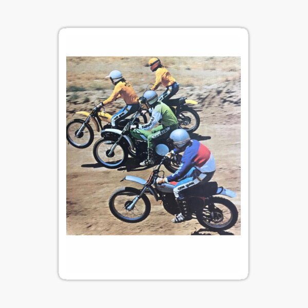 Vintage Motocross Stickers | Redbubble