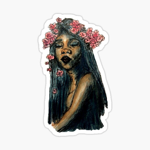 "Flower Child " Sticker for Sale by Queen-Nadia | Redbubble