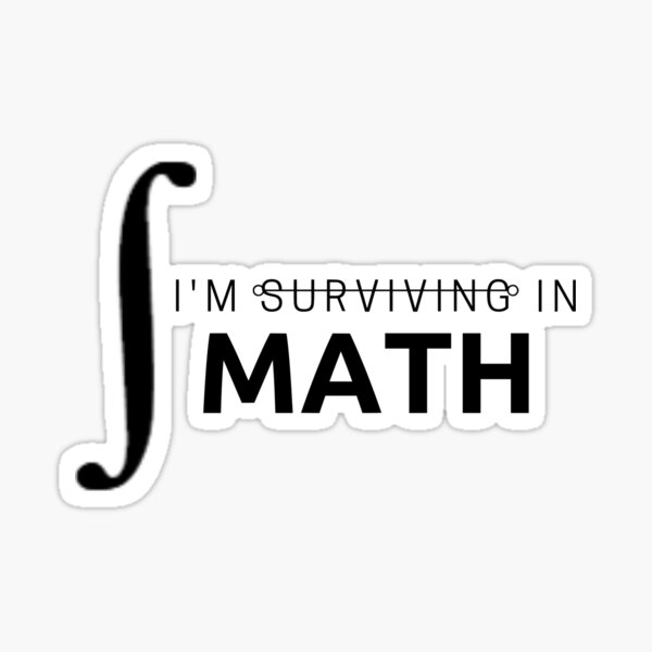 "Math Major and Integral Stickers" Sticker for Sale by leanicolee ...