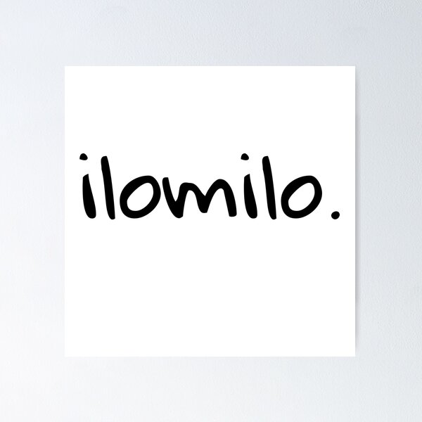 "ilomilo." Poster for Sale by minimalistworks | Redbubble