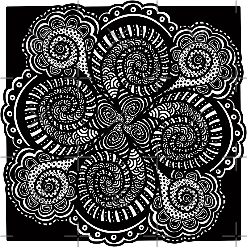 ""Curlicue" | Decorative Curls" by LiseHoltArt | Redbubble