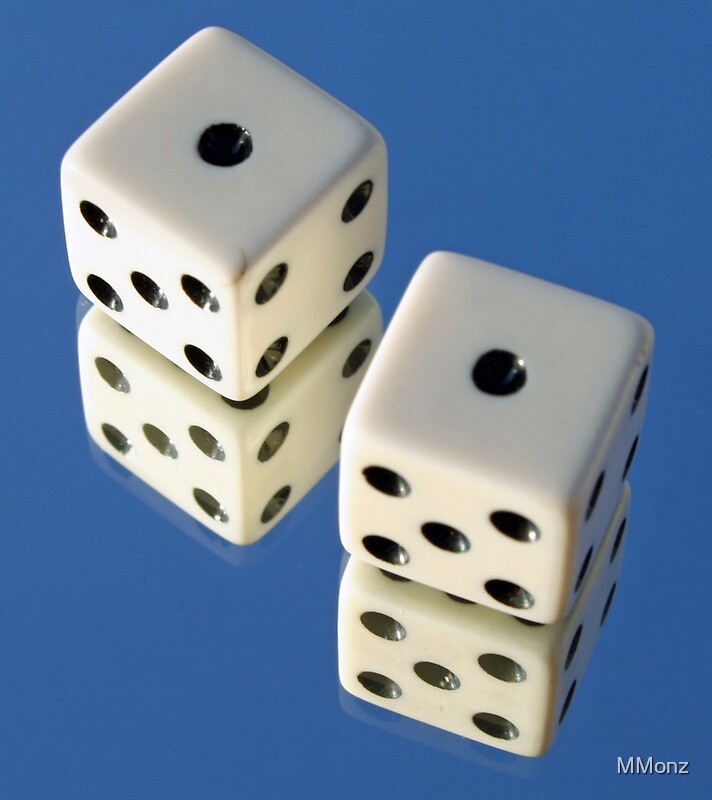 "Floating Dice" by MMonz | Redbubble