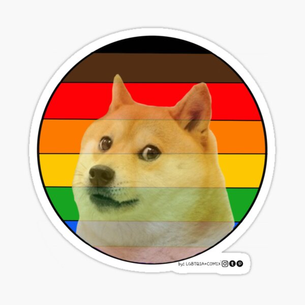 "Doge Representation for Pride 2..." Sticker by LGBTQIACOMIX | Redbubble