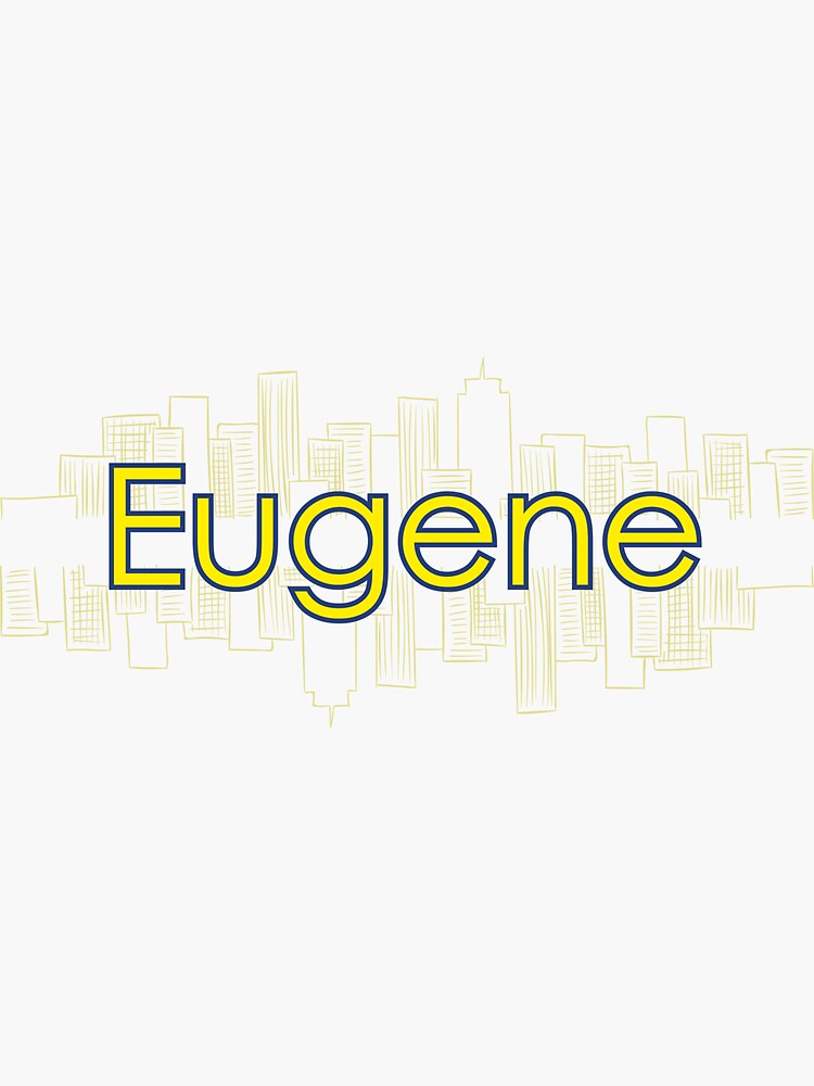 "Eugene" Sticker for Sale by oleo79 | Redbubble