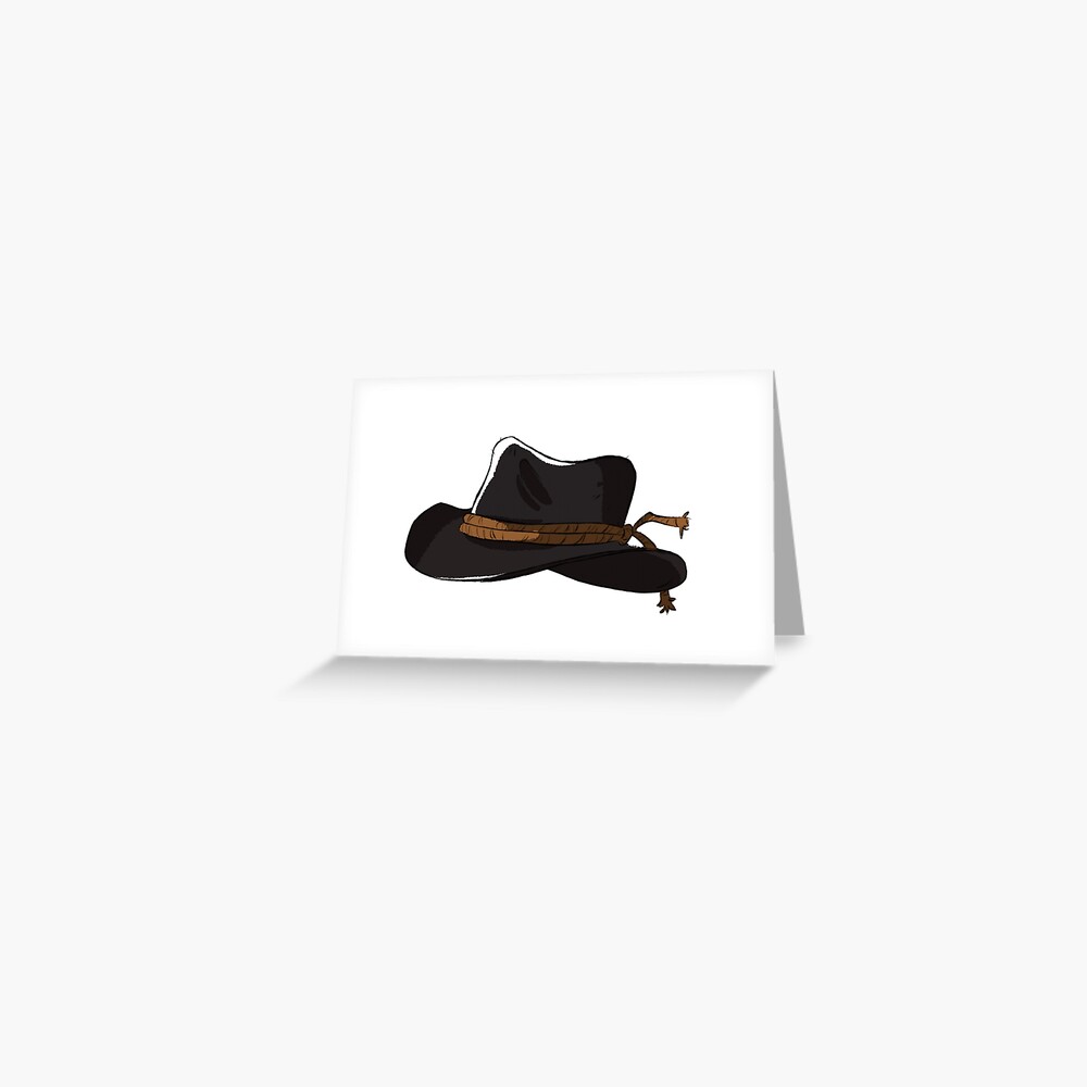 "Arthur Morgan hat " Greeting Card by Vadu | Redbubble