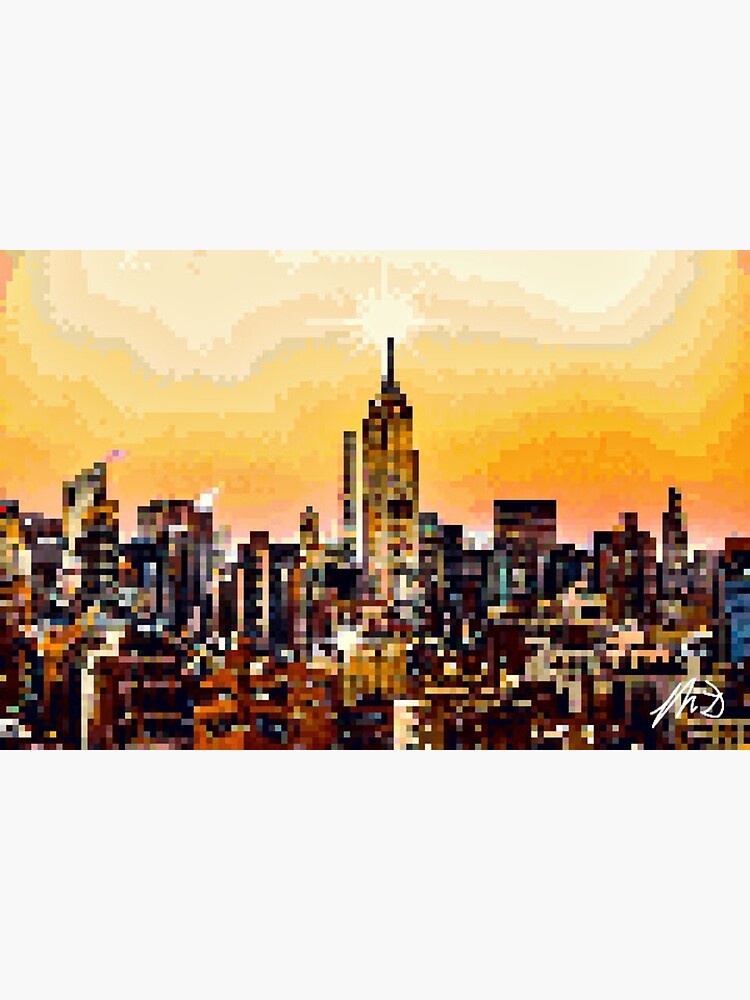 "New York City in Pixel" Art Print by mdartwork6 | Redbubble