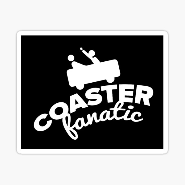 "ROLLER COASTER FANATIC 1" Sticker for Sale by HAUNTERSDEPOT | Redbubble