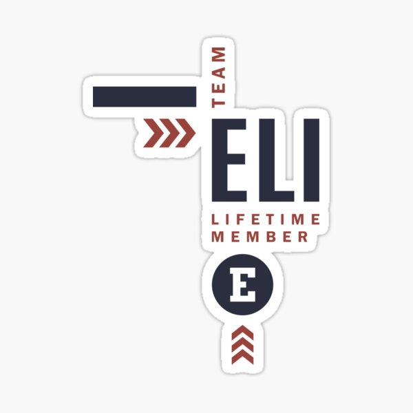 "Team Eli" Sticker for Sale by cidolopez | Redbubble