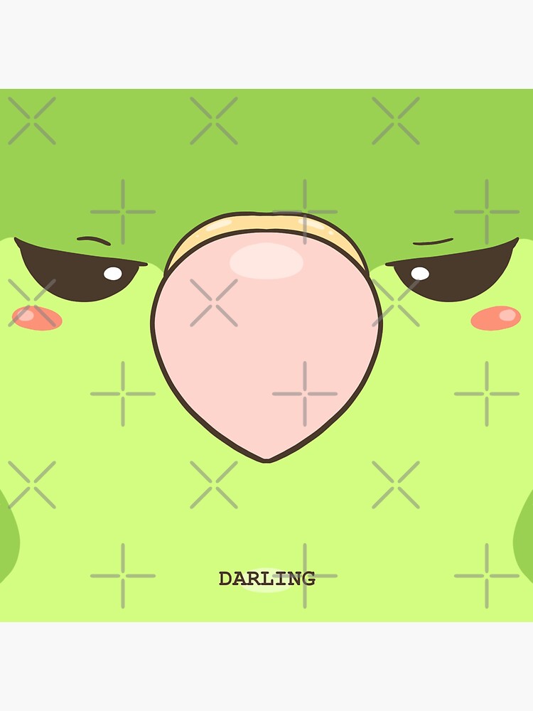 "Darling Face" Sticker by birdyfulme | Redbubble