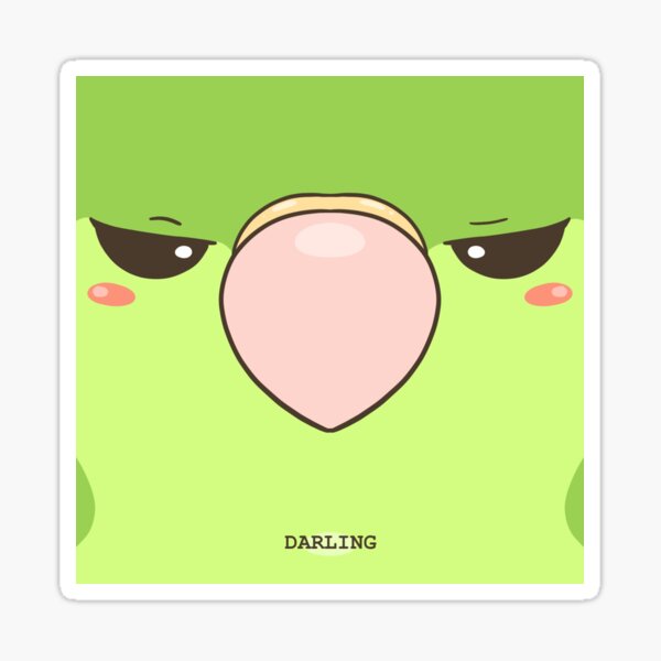 "Darling Face" Sticker by birdyfulme | Redbubble