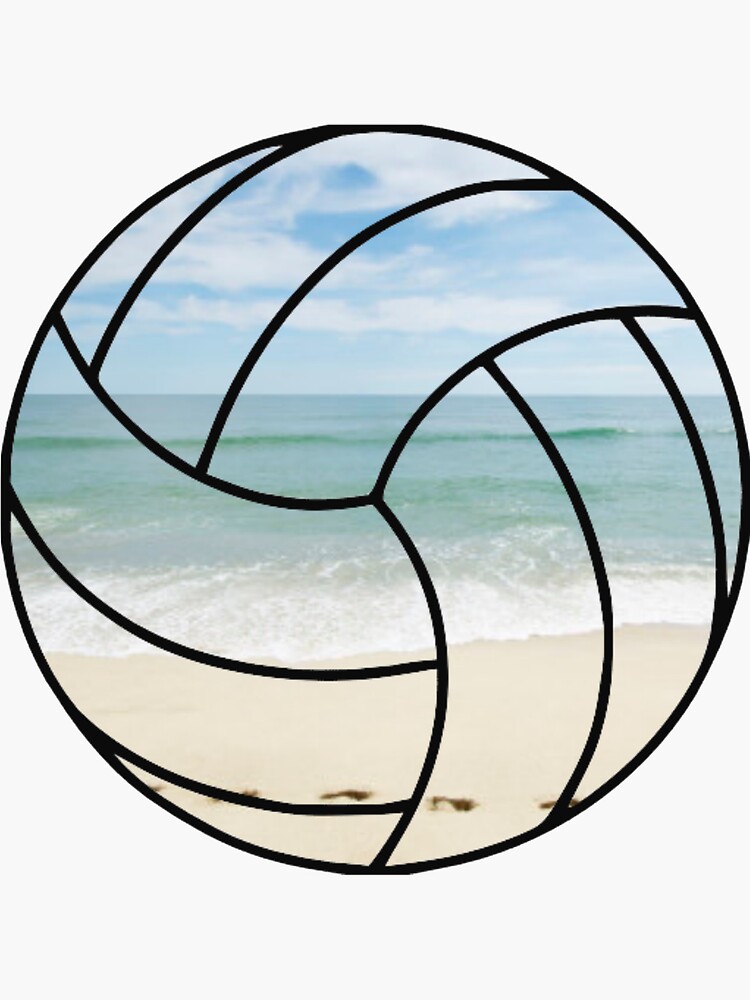 "Beach Volleyball" Sticker for Sale by KatieBelmont | Redbubble
