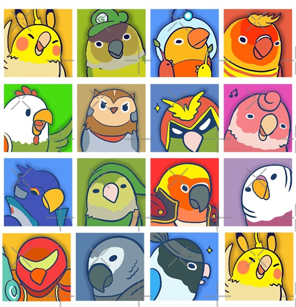 "Super Smash Birds" by Muffin Girl | Redbubble