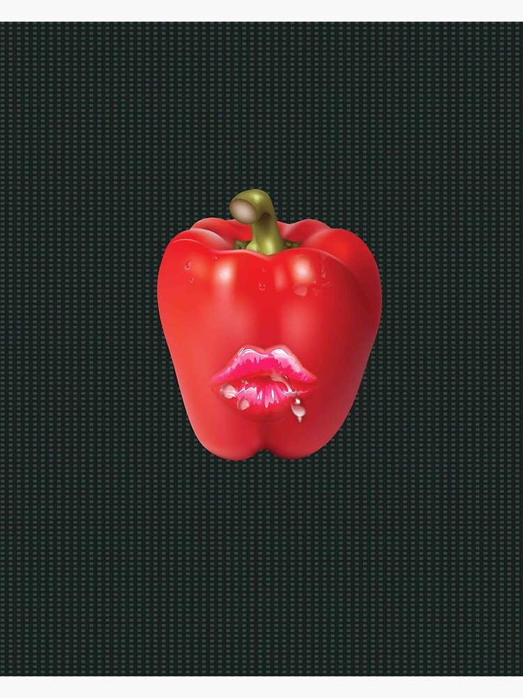 "Red 'HOT' Bell Pepper 2" Poster by Vk91art | Redbubble