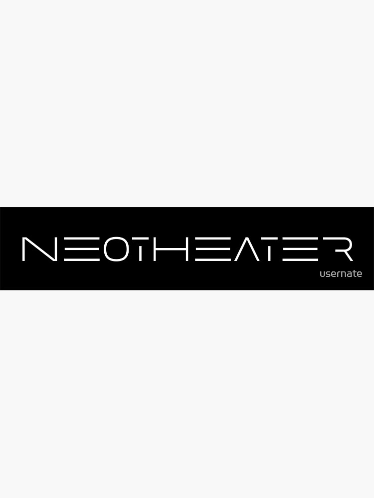 Neotheater Digital Logo Sticker For Sale By Usernate Redbubble
