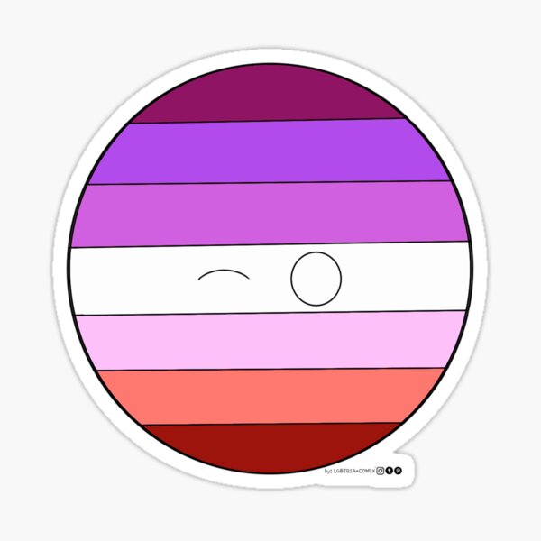 "Original Lesbian Face!" Sticker for Sale by LGBTQIACOMIX | Redbubble