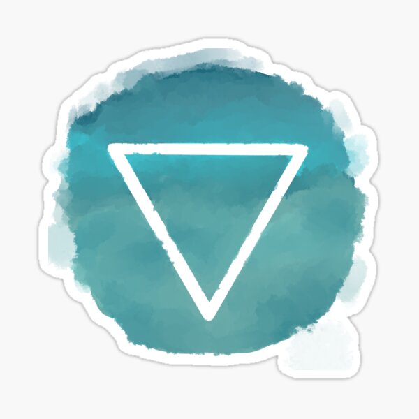 "Water Elemental Symbol" Sticker for Sale by SiofraMuirne | Redbubble