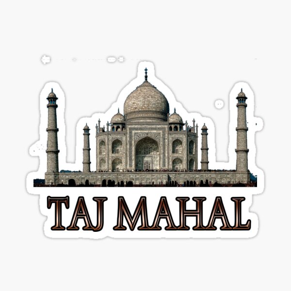 "Taj Mahal" Sticker by Foxlindesigns | Redbubble