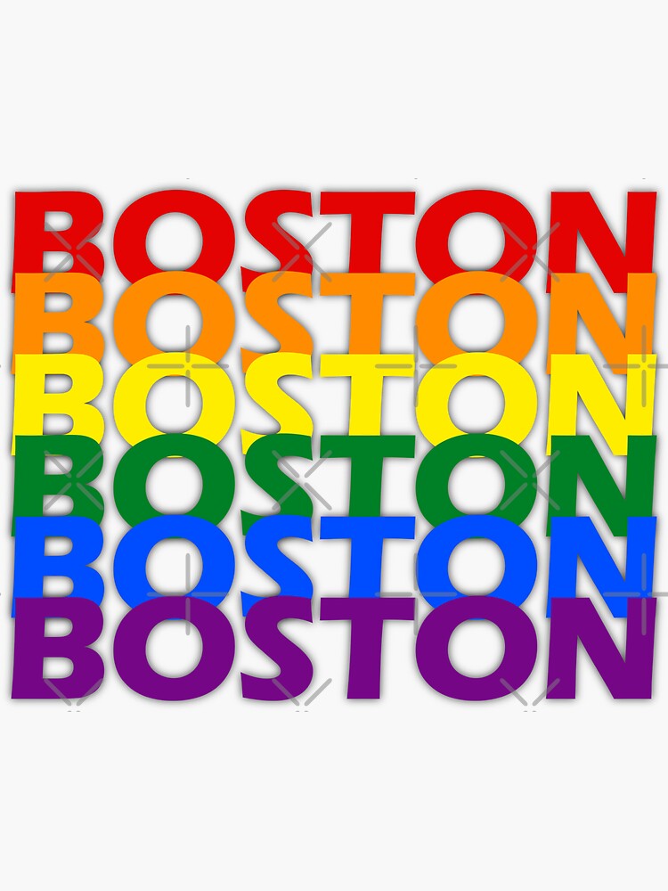 "Boston Pride!" Sticker by rimianika | Redbubble