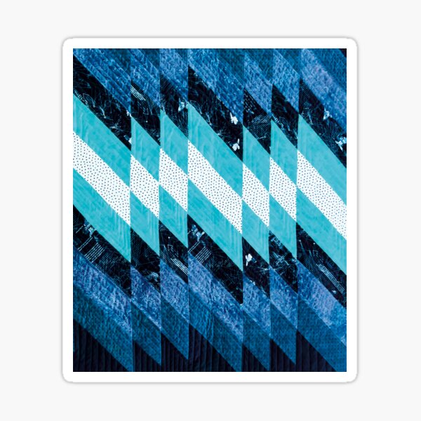 "Blue Zig Zag" Sticker for Sale by suekieper | Redbubble
