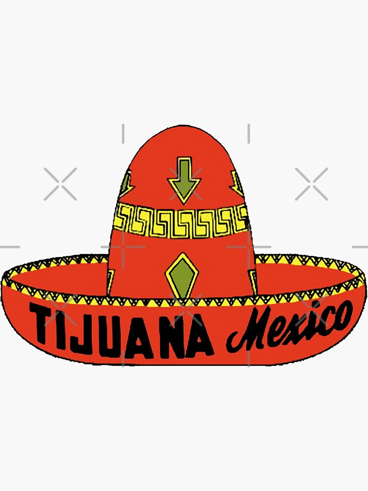 "Tijuana Mexico Vintage Travel Decal" Sticker for Sale by hilda74 ...