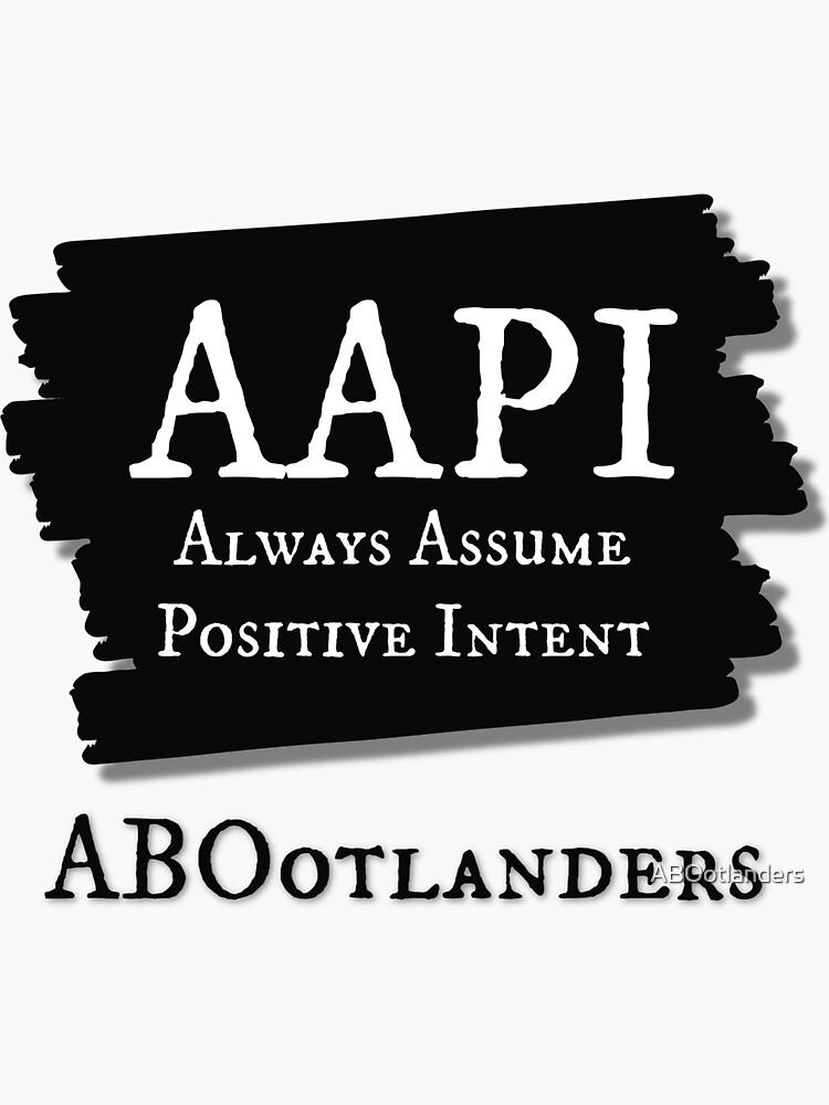 "AAPI" Sticker for Sale by ABOotlanders | Redbubble