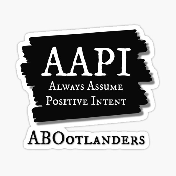 "AAPI" Sticker for Sale by ABOotlanders | Redbubble