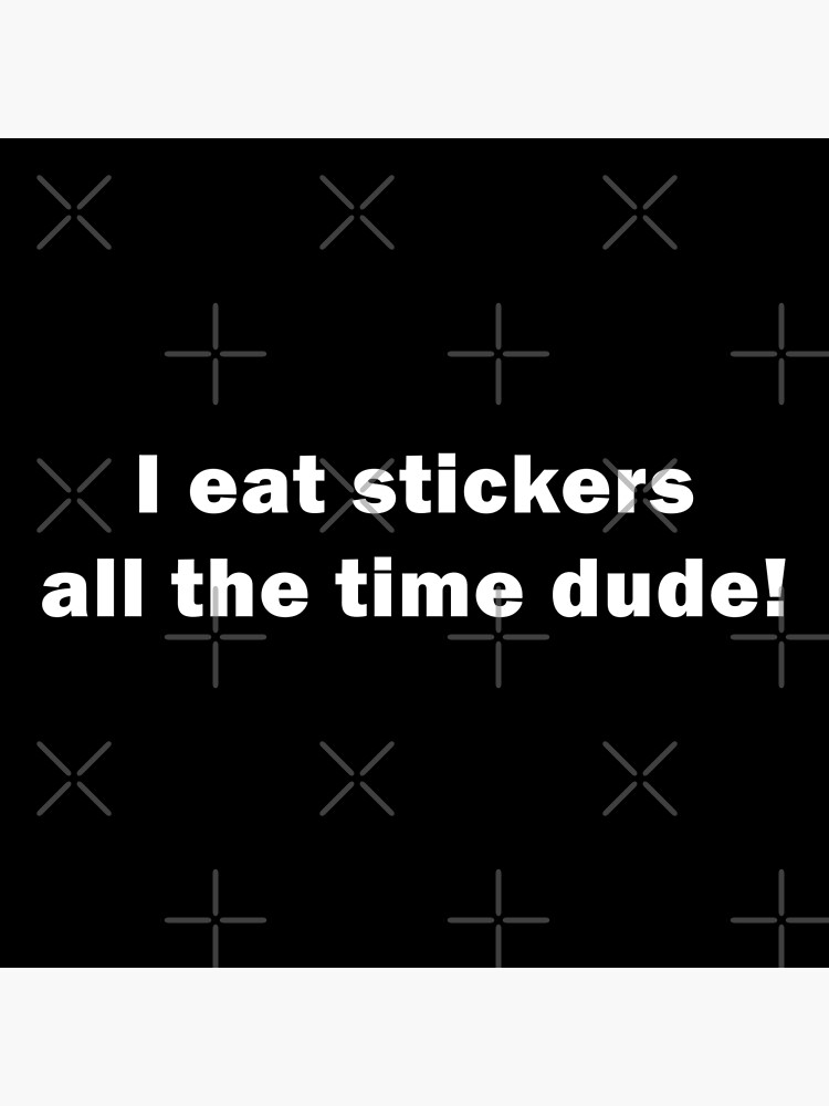 "I eat stickers all the time dude! - Charlie Kelly Quote" Canvas Print ...