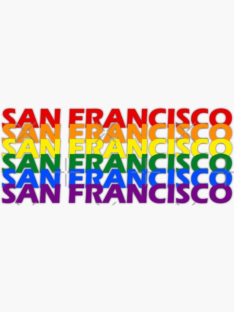 "SF Pride!" Sticker by rimianika | Redbubble
