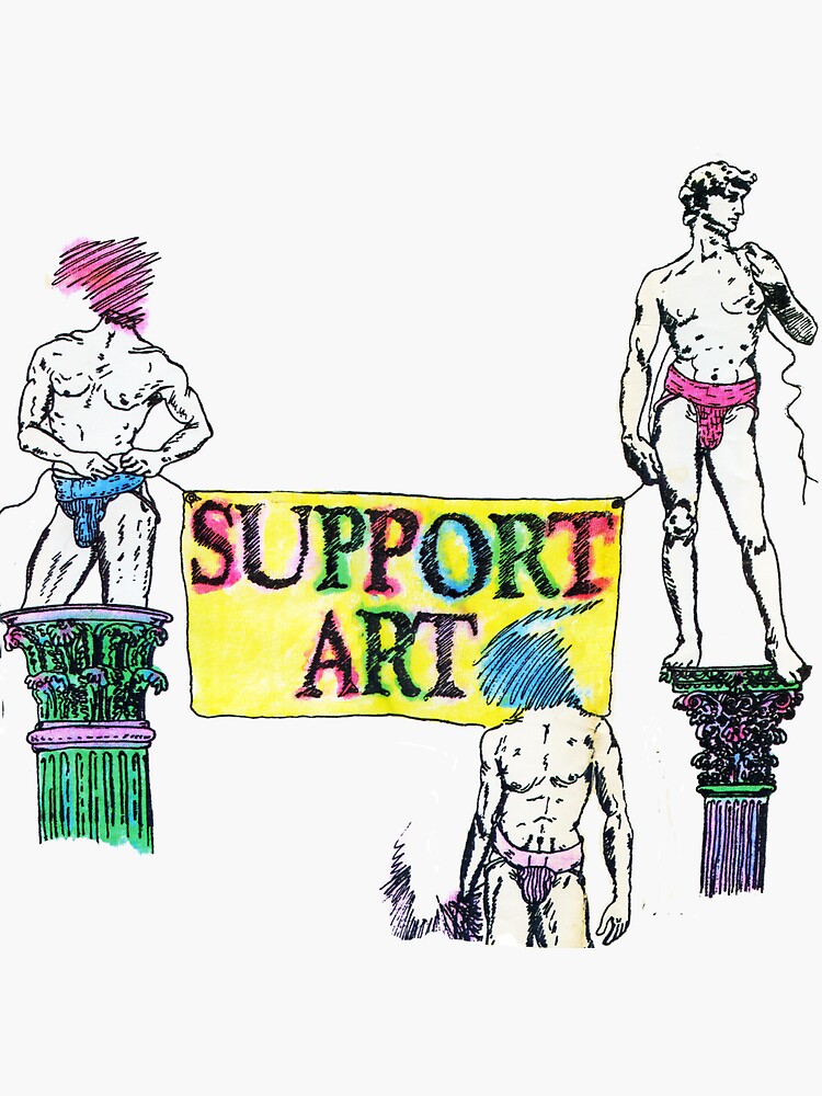 "Support Art" Sticker for Sale by JamesKentRidley | Redbubble