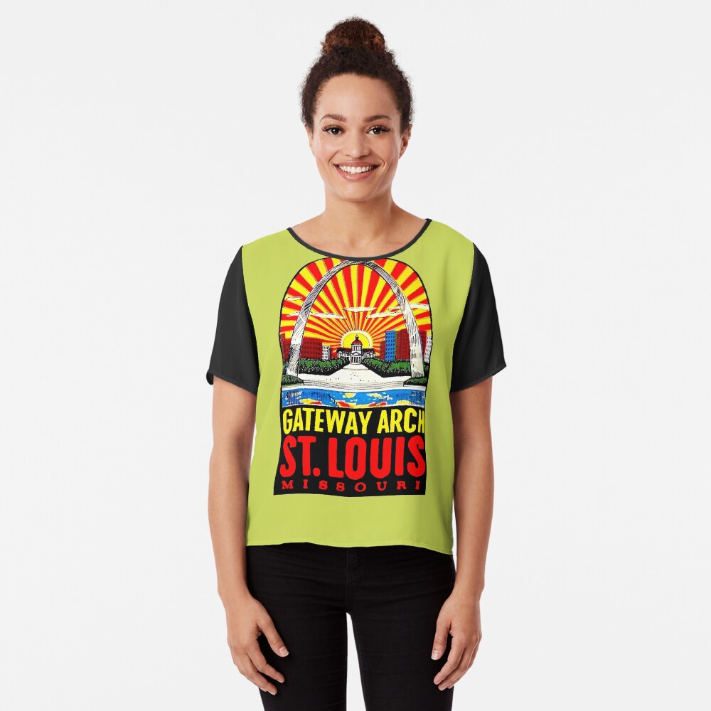 "Gateway Arch St Louis Vintage Travel Decal" Sticker for Sale by ...