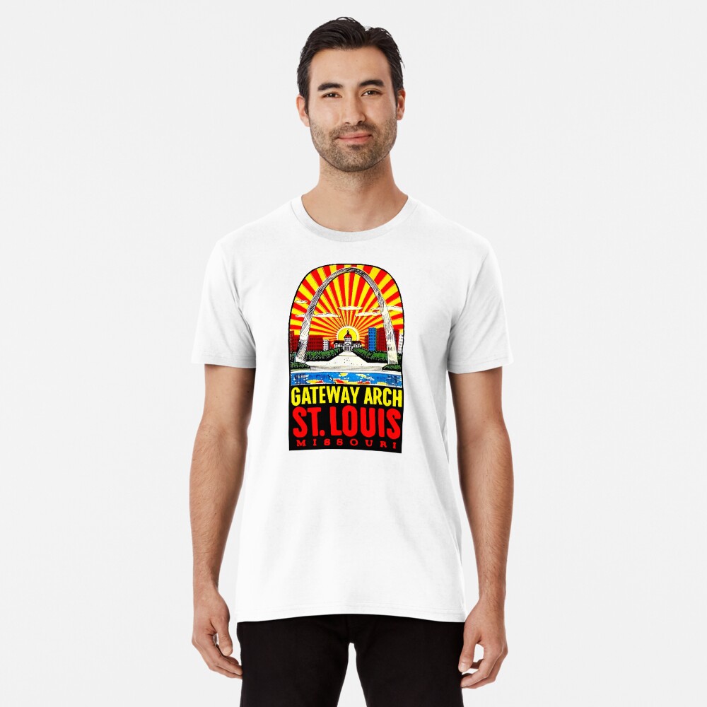 "Gateway Arch St Louis Vintage Travel Decal" Sticker for Sale by ...