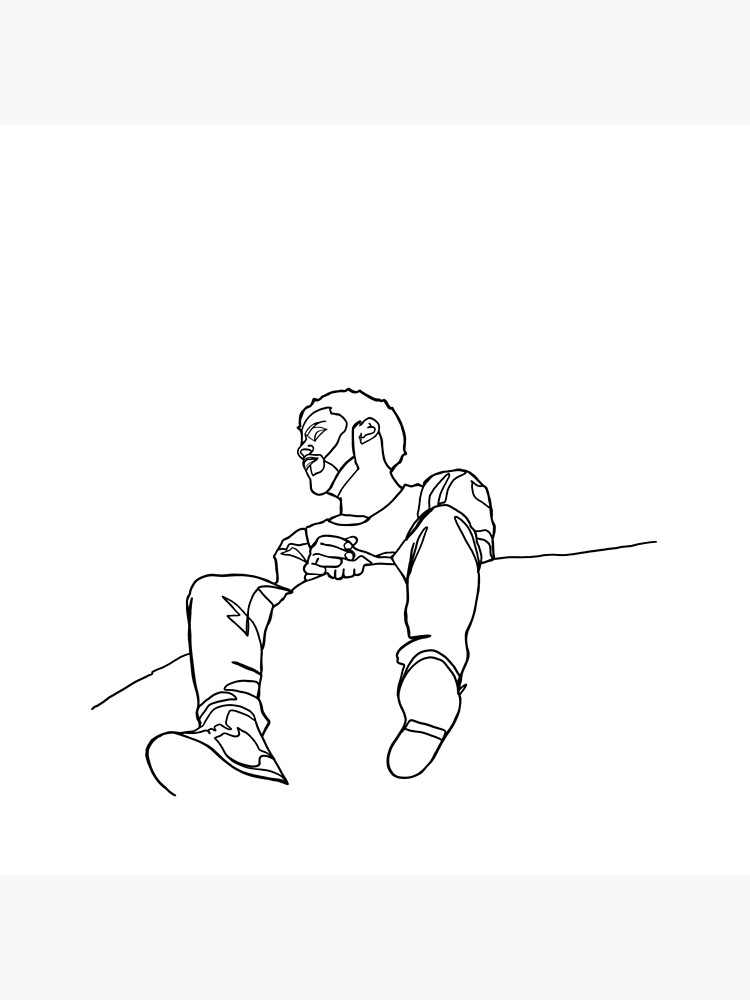 "J. Cole 2014 Forest Hills Drive Line Illustration" Poster for Sale by ...