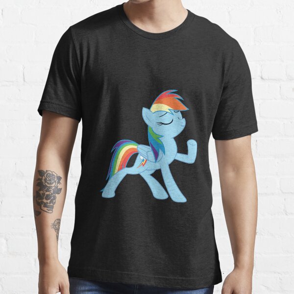 "Rainbow Dash Strikes A Pose" T-shirt for Sale by Wissle | Redbubble ...