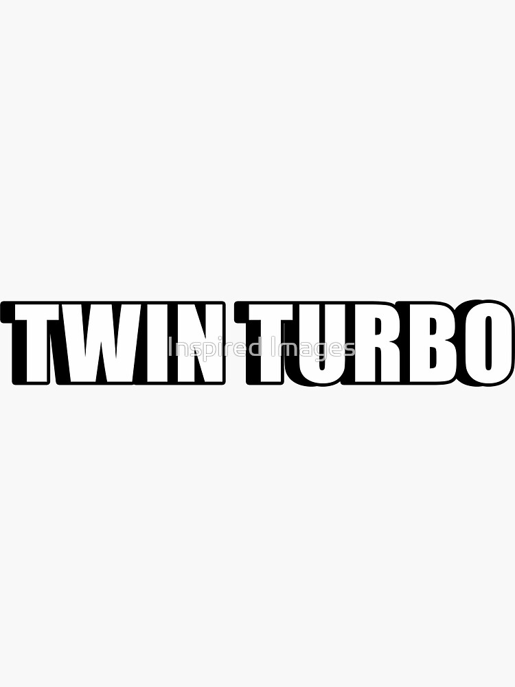 "Twin Turbo" Sticker for Sale by ImageMonkey | Redbubble
