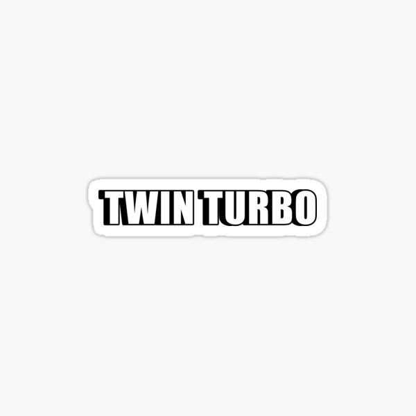 "Twin Turbo" Sticker for Sale by ImageMonkey | Redbubble