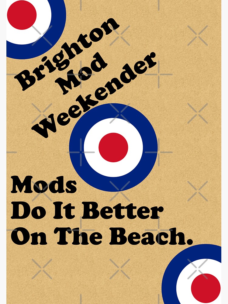 Pegatina «Brighton Mod Weekender Mod Mods Quadrophenia Beach» de ...