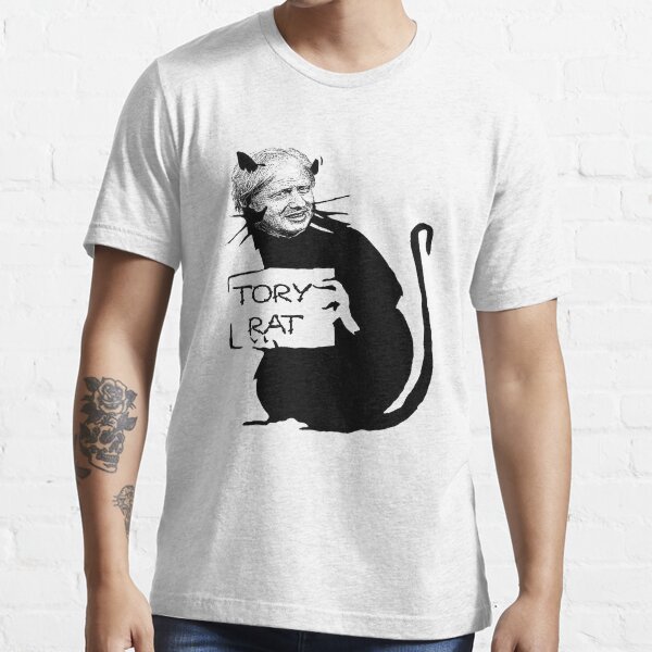 "Tory Rat - Boris Johnson" T-shirt for Sale by RichieDuprey | Redbubble ...