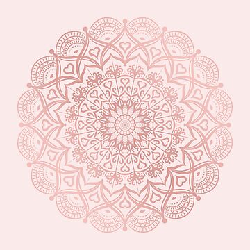 "Elegant Rose Gold Mandala" Art Board Print for Sale by Eng-Sun | Redbubble