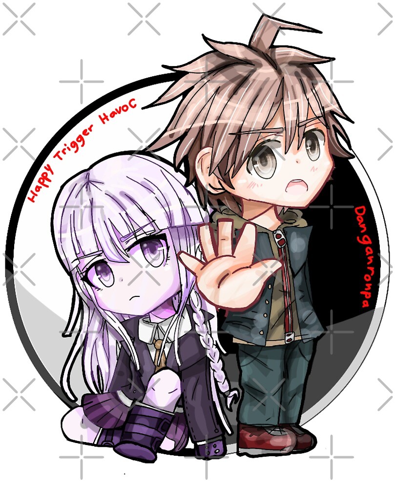 "Danganronpa Kyoko Makoto chibi artwork: By Kībo-Kībo" by Kibo-Kibo ...