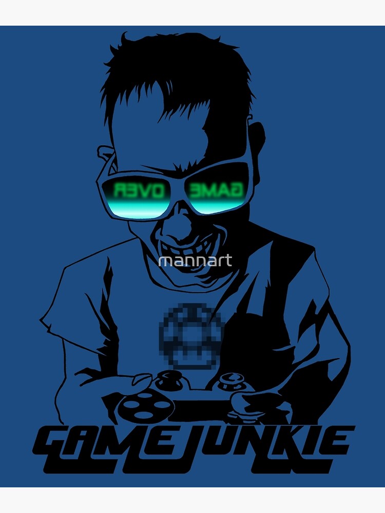 "Video Game Junkie" Poster by mannart | Redbubble