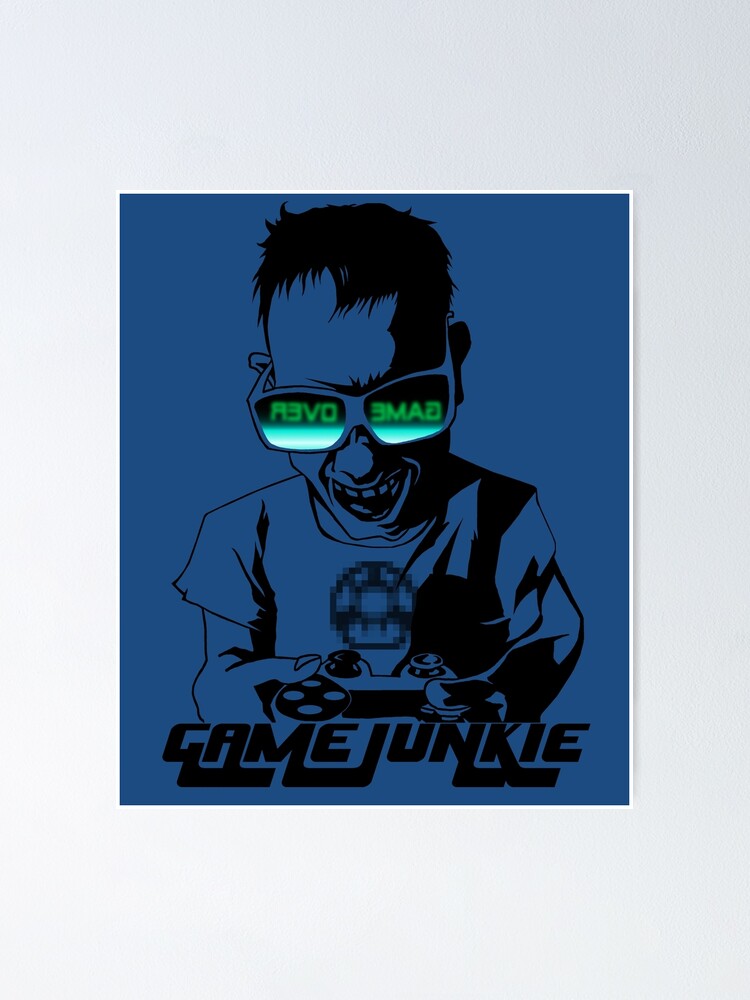 "Video Game Junkie" Poster by mannart | Redbubble