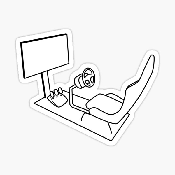 Sim Racing Stickers | Redbubble