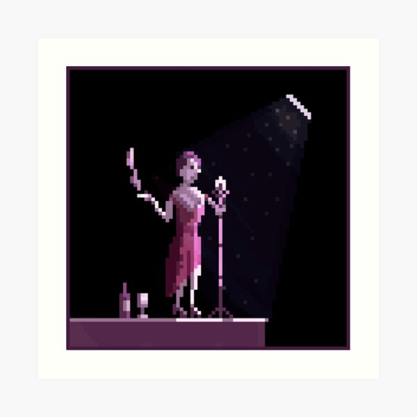 "The Jazz Singer Pixel Art" Art Print for Sale by ricardojuchem | Redbubble